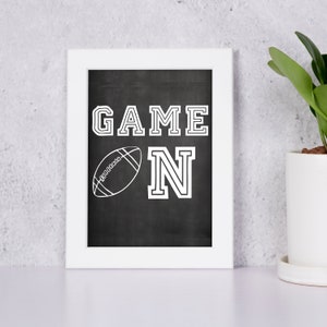 Editable Football Party Signs, Instant Template Download Edit, Print ...
