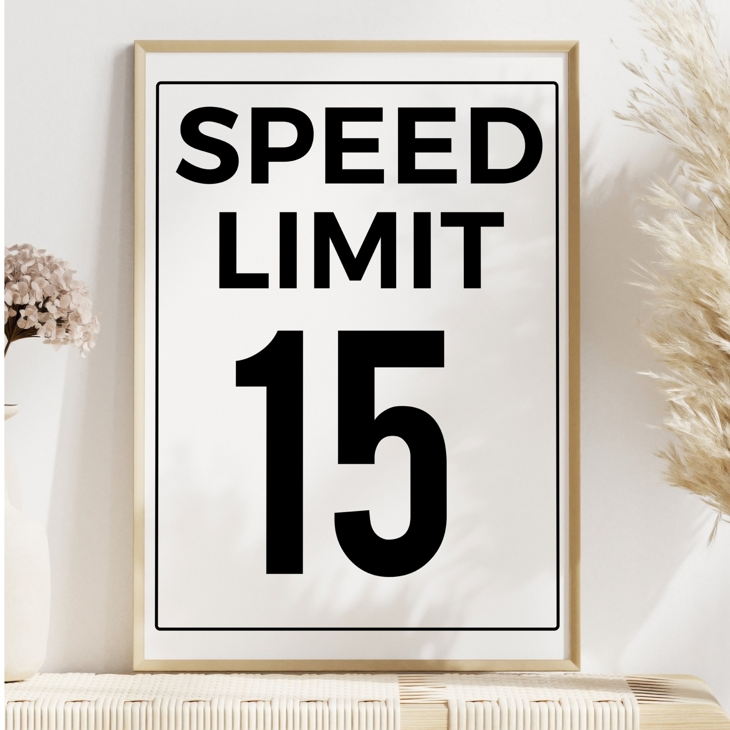 Editable Speed Limit Sign, Racing Birthday Party Sign, Race Car or ...