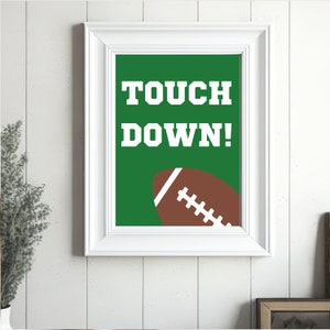 Editable Football Party Signs, Instant Template Download Edit, Print ...