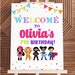Editable Dress up Costume Birthday Party Welcome Sign Instant Template ...