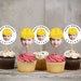 Editable Construction Hard Hat Face Cupcake Topper, Construction Safety ...