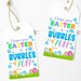 Easter Bubbles Gift Tag, Bubbles of Fun Easter Favor Tag, Kids Easter ...