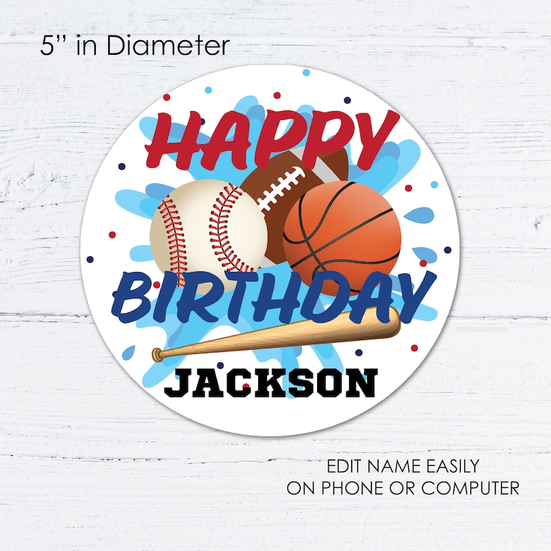 Editable Sports Pool Birthday Party Centerpieces Instant Template ...