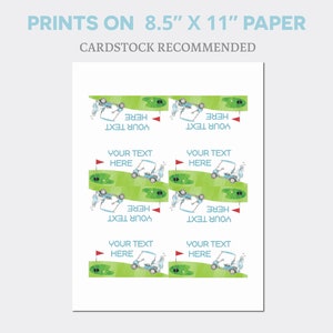 Printable Golf Party Food Table Labels, Editable Golf Birthday Food ...