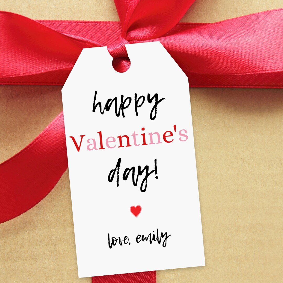 Editable Valentine's Day Gift Tags, Printable Hang Tag and Circle Tag ...
