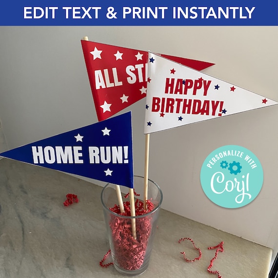 Baseball Pennant Template