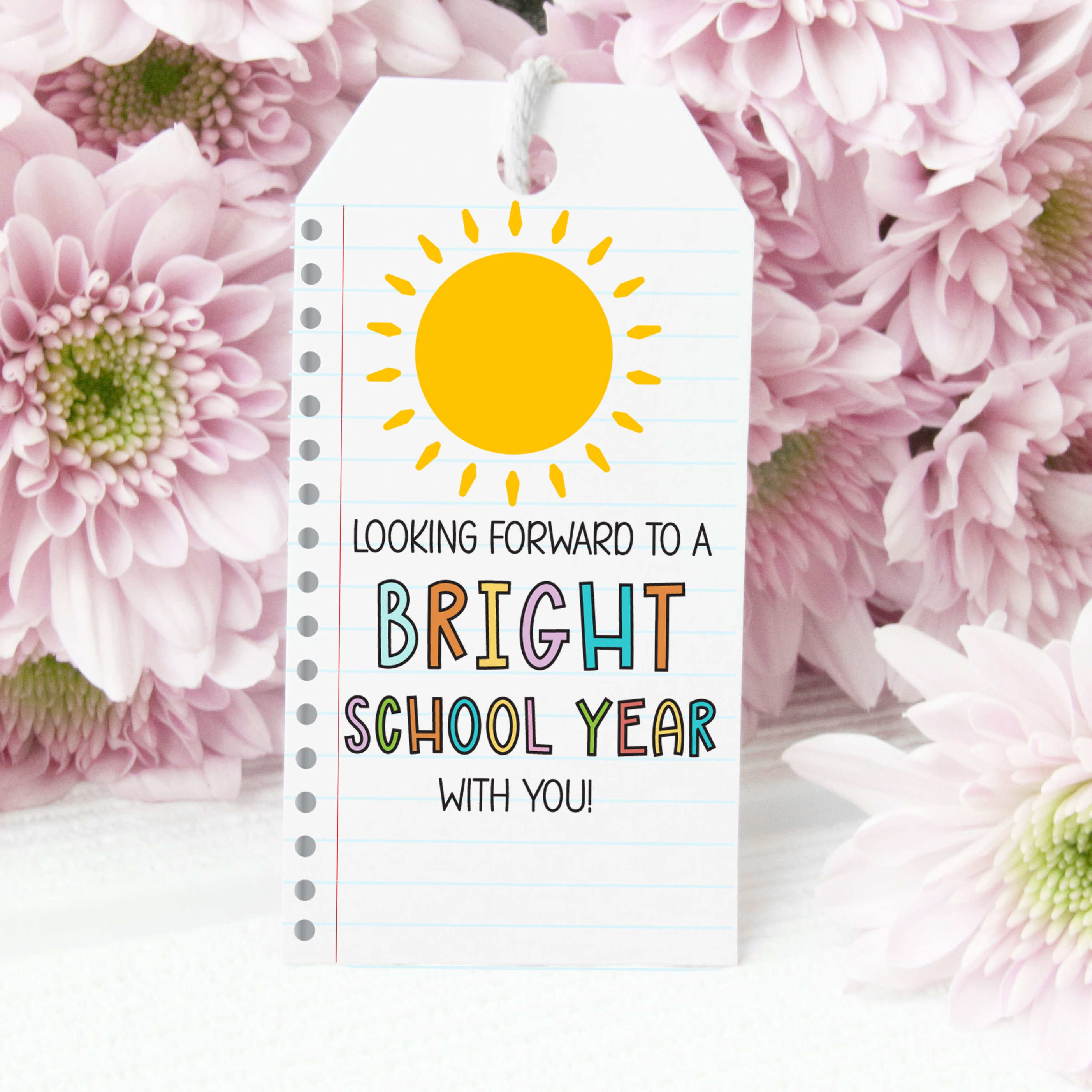 Back to School Printable Gift Tags, Teacher Gift Tags, First Day of ...