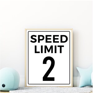 Editable Speed Limit Sign, Racing Birthday Party Sign, Race Car or ...