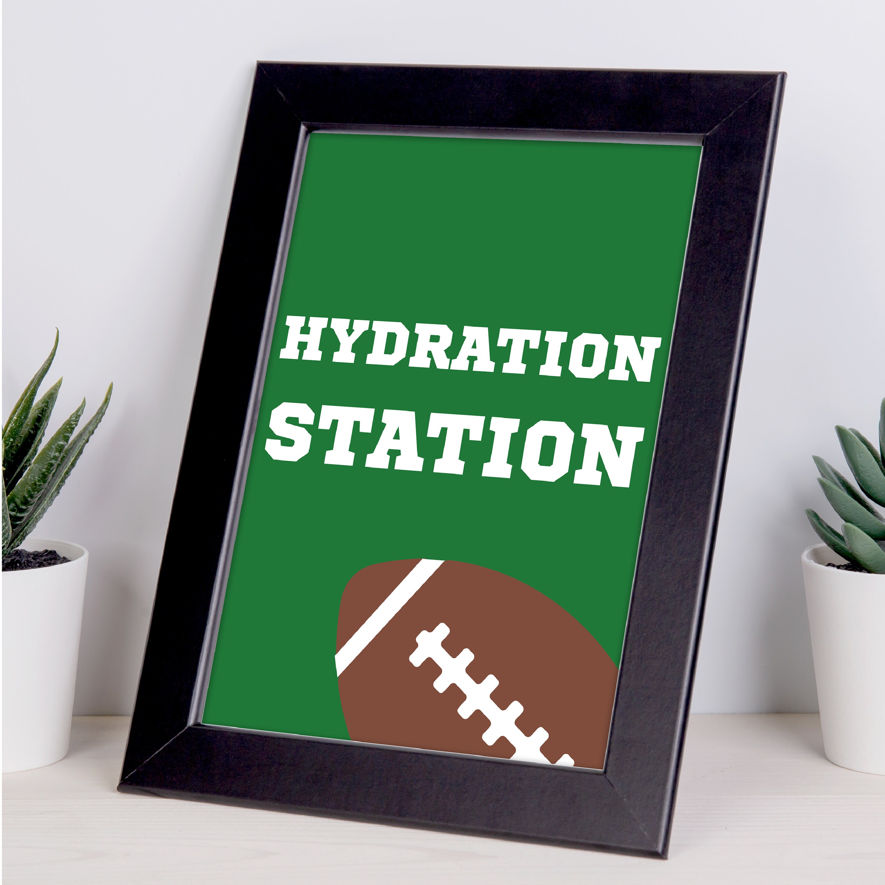 Editable Football Party Signs, Instant Template Download Edit, Print ...