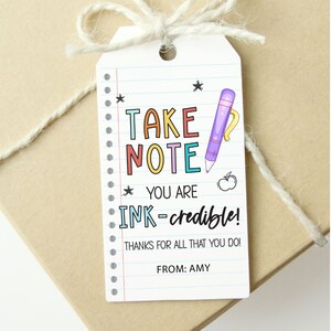 Back to School Printable Gift Tags, Teacher Gift Tags, First Day of ...