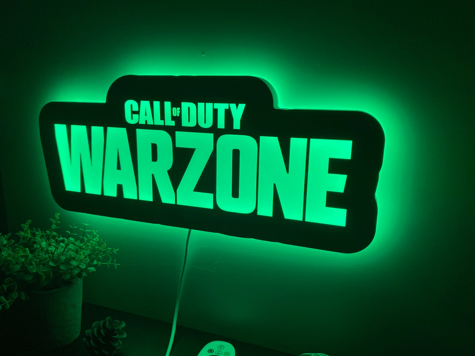 Call of Duty Warzone led RGB Lamp Call of Duty logo Call of | Etsy