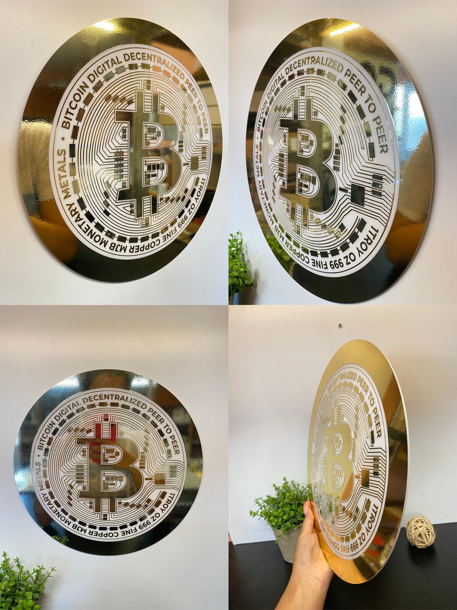 Bitcoin RGB led lamp Bitcoin logo Bitcoin crypto Bitcoin lamp | Etsy