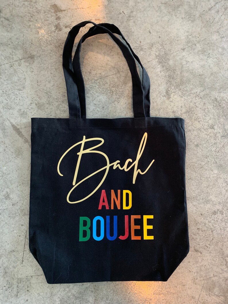 Bach and Boujee Custom Bachelorette Party Tote Bag - Etsy