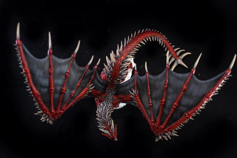 3D Printed Young Red Dragon Miniature: 8k Resin Dnd Mini - Etsy