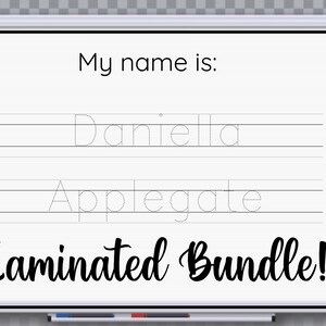 Name Tracing, Tracing Bundle, Tracing Shapes Letters Numbers, Writing ...