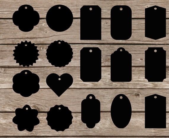 DIY Set of 17 SVG Tag Shapes in SVG Format for Cricut and - Etsy Canada