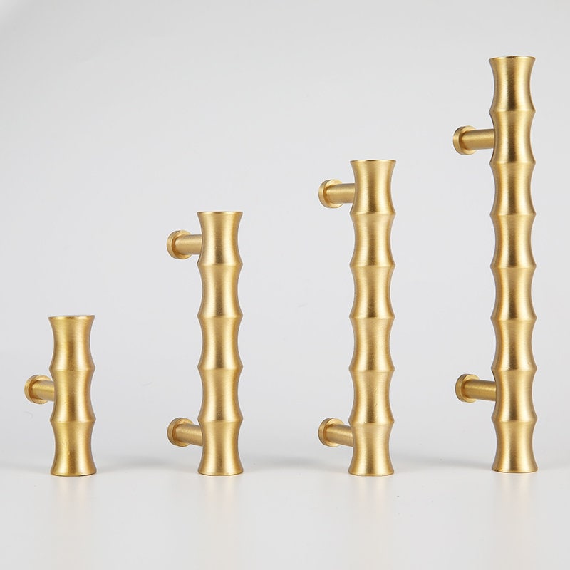 Brass Bamboo Kitchen Cabinet Knobs and Pulls Vintage Furniture | Etsy