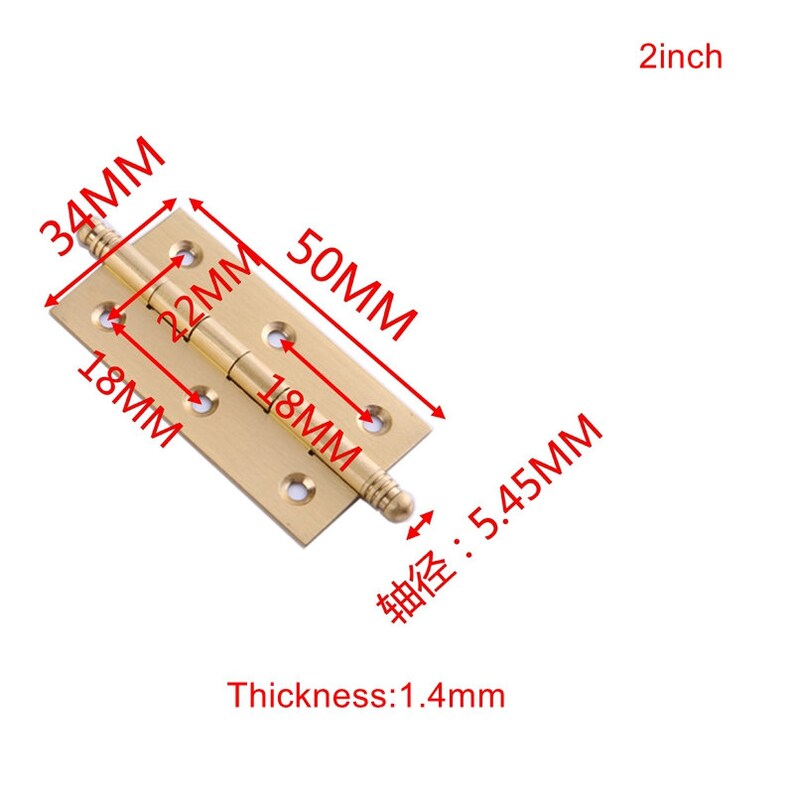 2pack Decorative Solid Brass Cabinet Hinges Kitchen Cupboard - Etsy