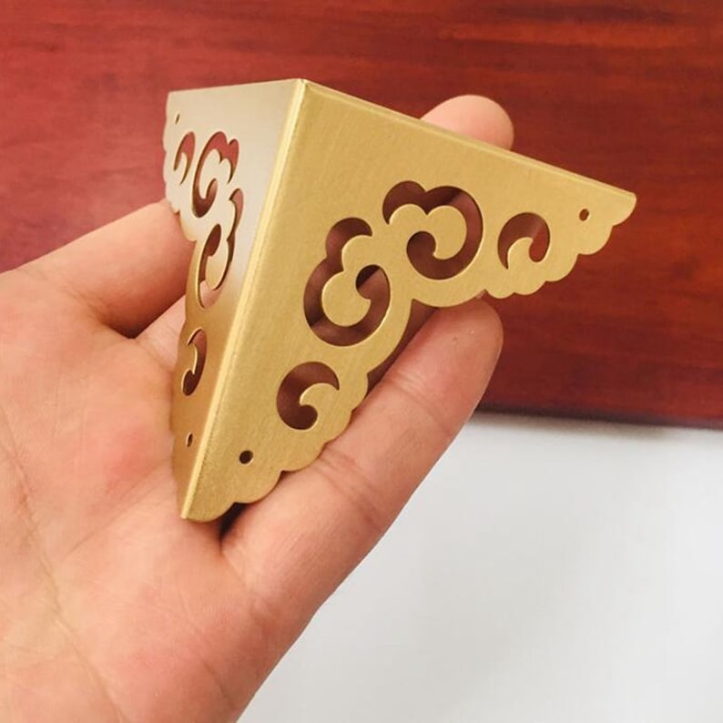 2pcs Antique Brass Corner Protector Metal Decorative Corner - Etsy