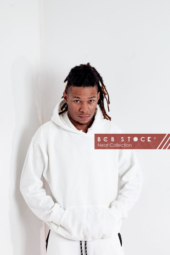 White Sweater Mockup Male Model Black Model Mockup Gildan - Etsy