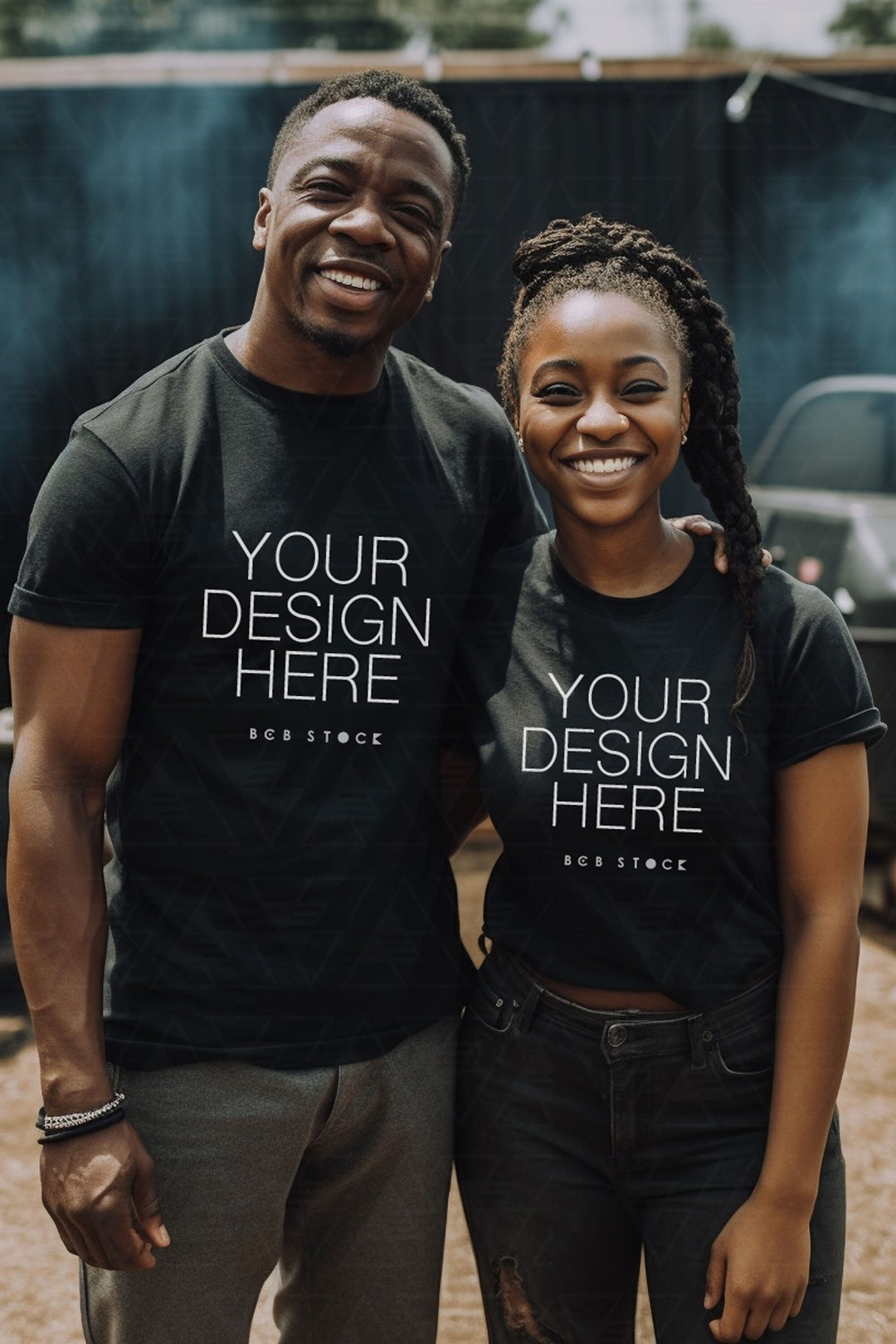 Black Tshirt Mockup, Diverse Mockups, Black Mockups, Couple Mockup ...