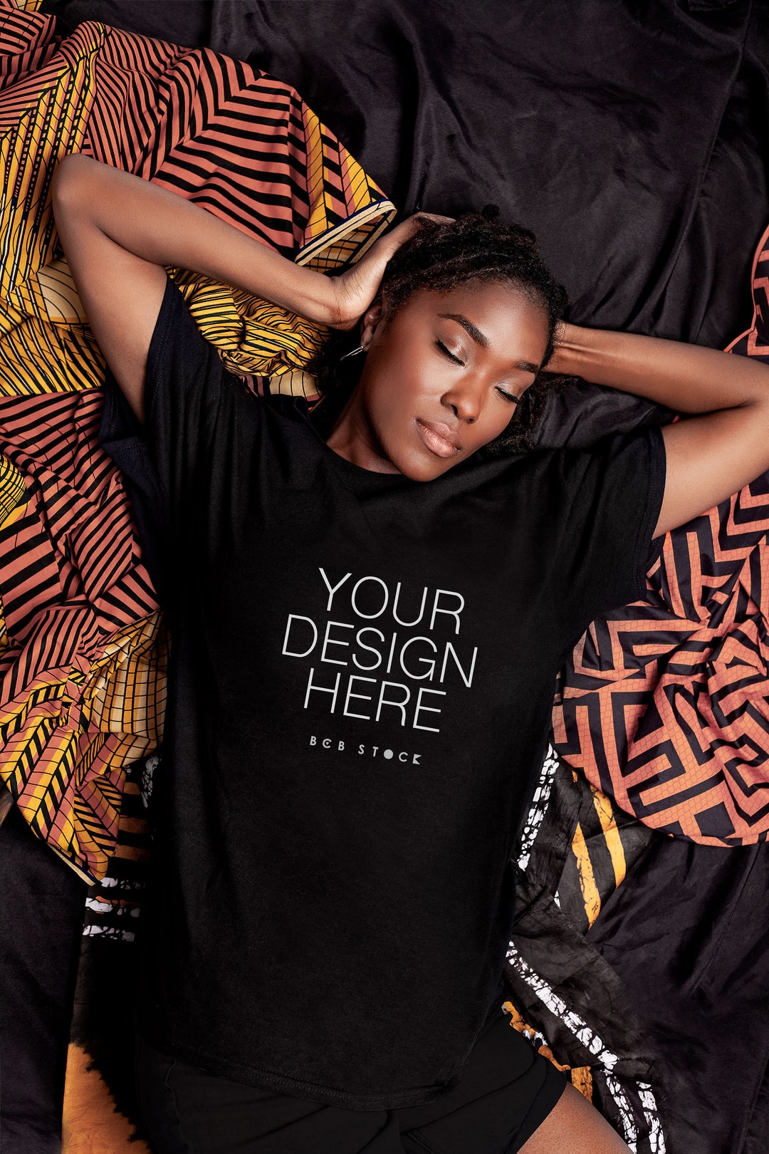 Black History Month Mockup, Black Mockups, Black Model Mockup, Female ...