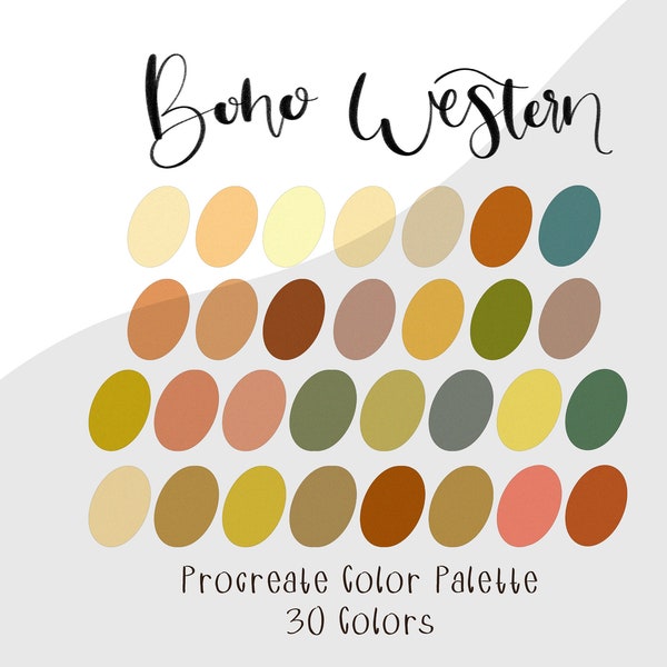 Western Color Palette - Etsy