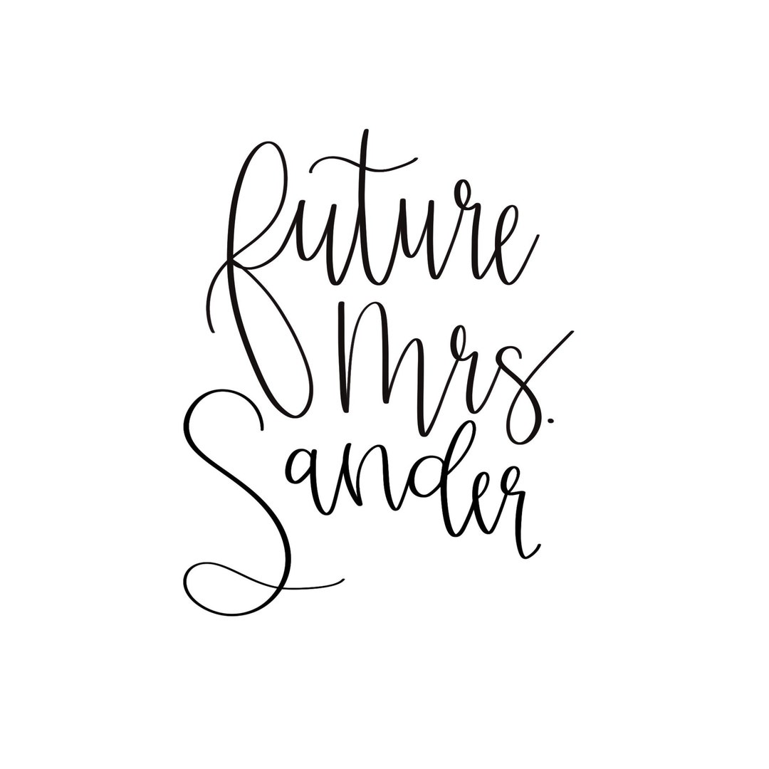 Future Mrs Custom Name Design - Etsy