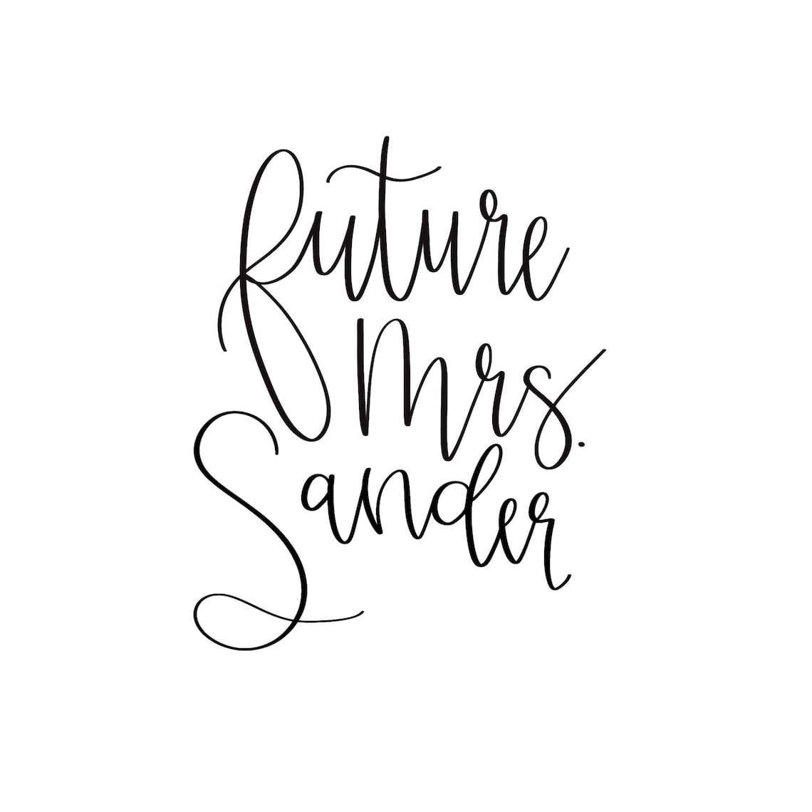 Future Mrs Custom Name Design - Etsy