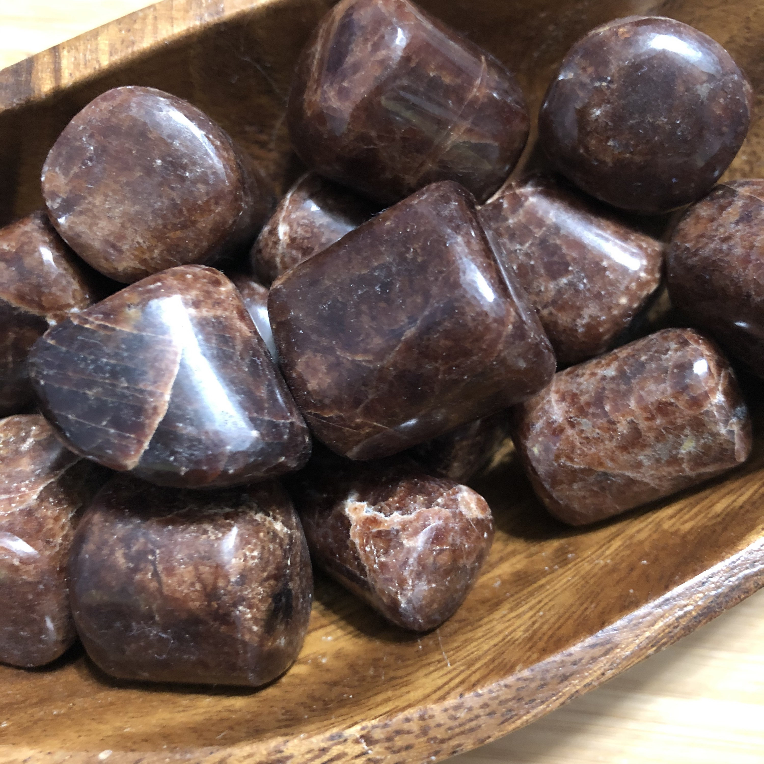 Hessionite Garnet Cinnamon Stone Grossular Garnet Tumbled | Etsy