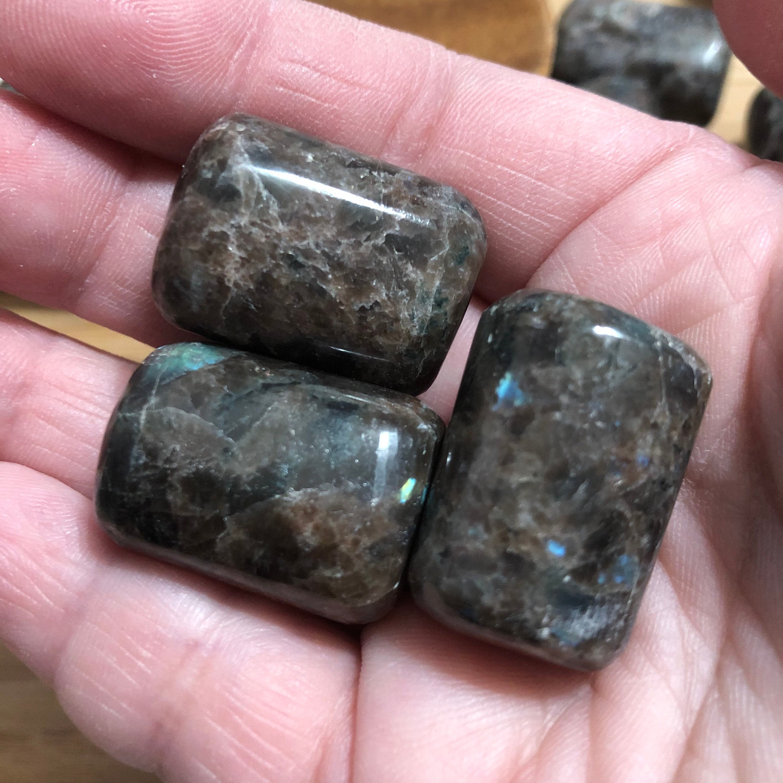 Brown Larvikite Shimmer Like Blue Labradorite Tumbled Crystals - Etsy