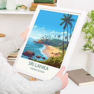 Sri Lanka Travel Print, Travel Poster of Sri Lanka, Indian Ocean, Sri ...