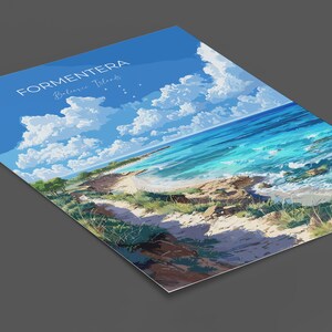 Formentera Travel Poster, Travel Print of Formentera, Balearic Islands ...