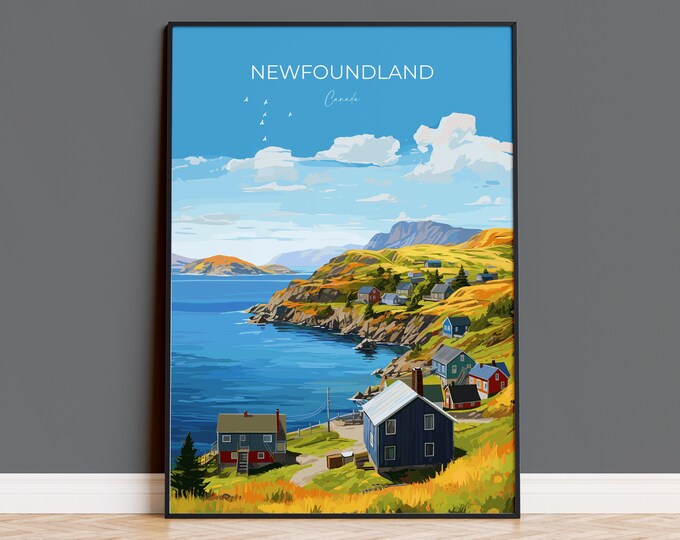 Newfoundland Travel Poster - Etsy Canada