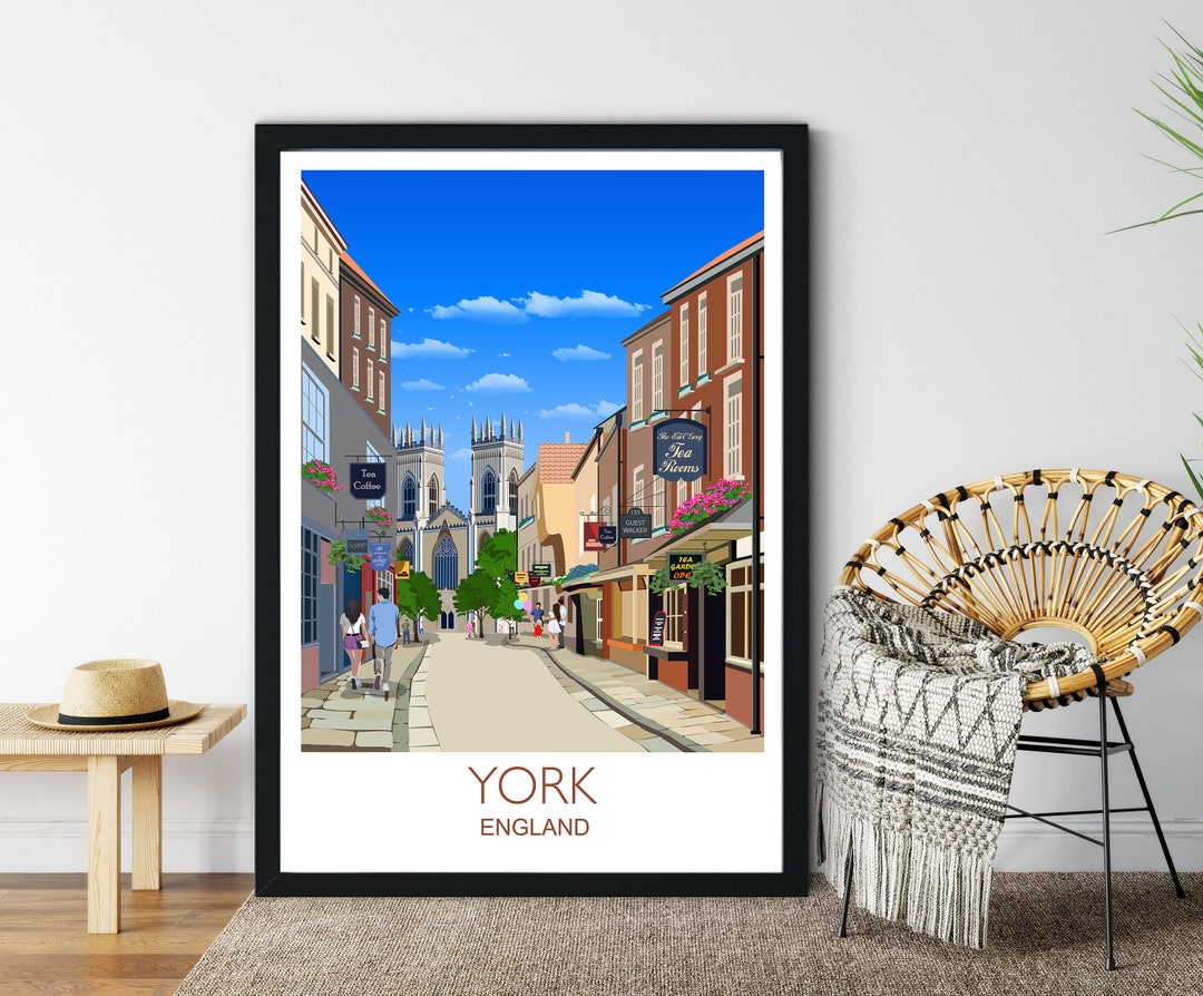 York Poster, Travel Print of York, York, England, UK - Etsy