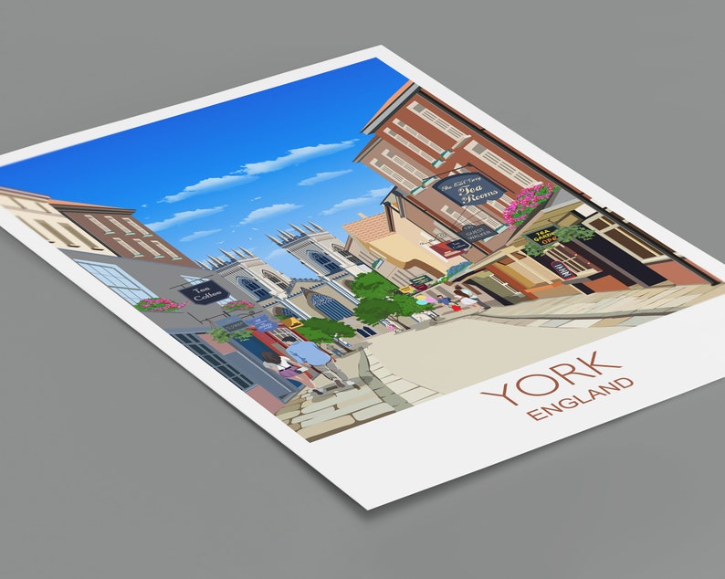 York Poster, Travel Print of York, York, England, UK - Etsy