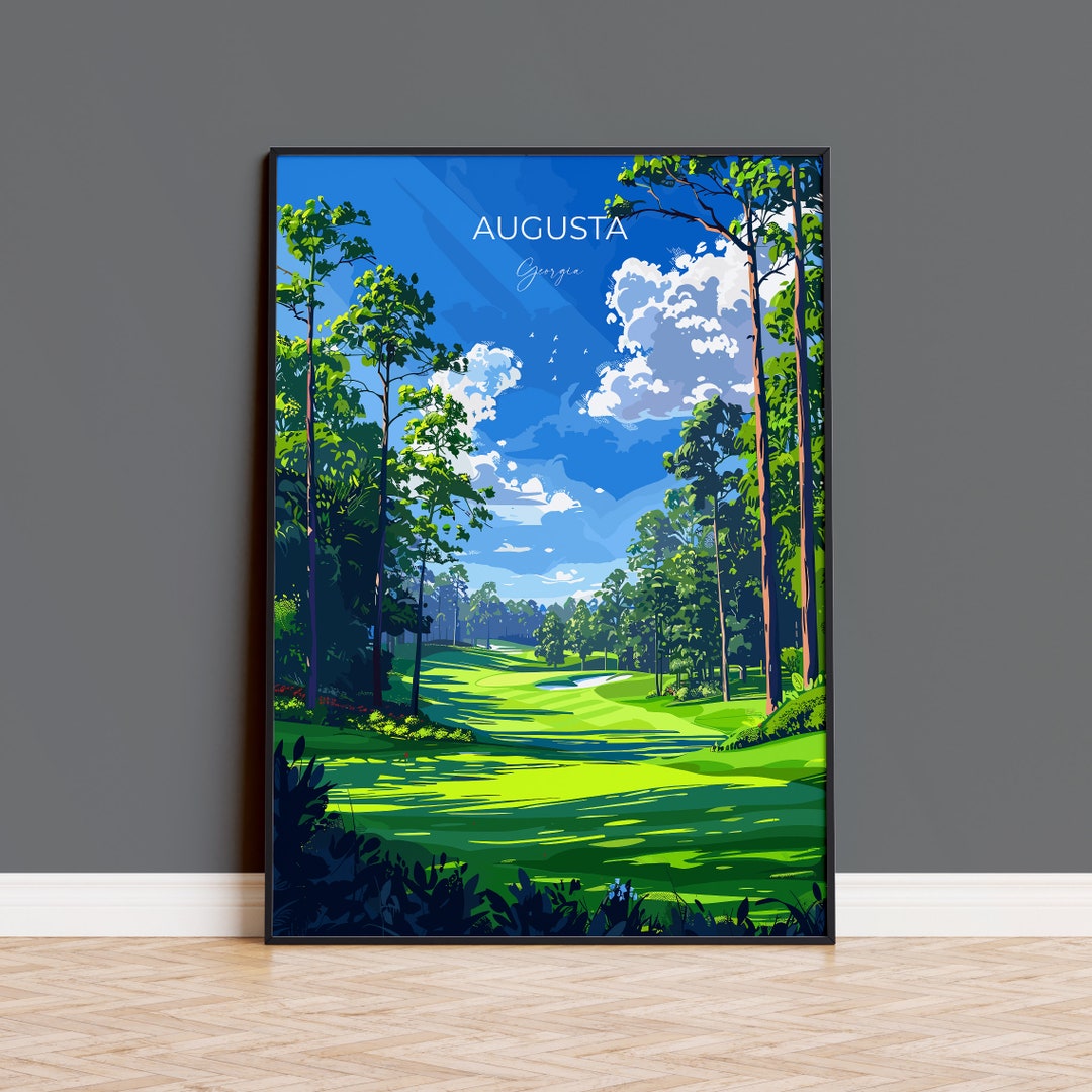 Augusta National Travel Poster, Travel Print of Augusta National Golf ...