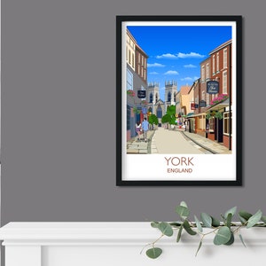 York Poster, Travel Print of York, York, England, UK - Etsy