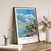 Lake Annecy Travel Poster Wall Art, Travel Print of Lake Annecy, Lake ...