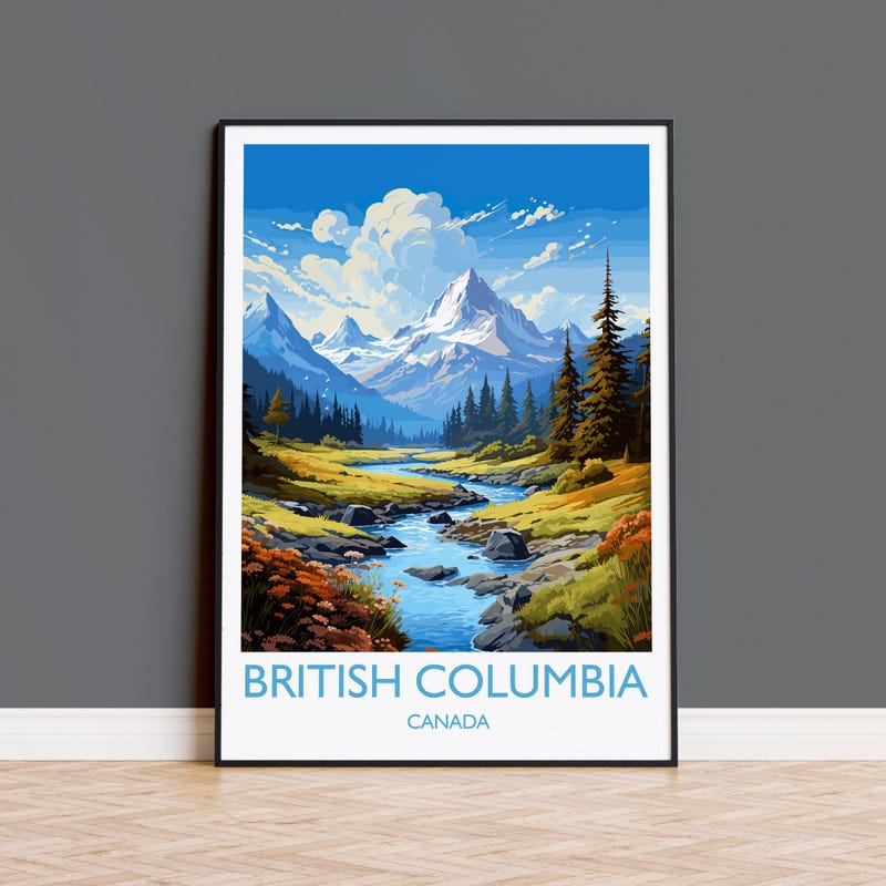 British Columbia Wall - Etsy UK