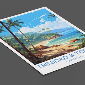 Trinidad and Tobago Travel Print, Travel Poster of Trinidad and Tobago ...