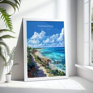 Formentera Travel Poster, Travel Print of Formentera, Balearic Islands ...