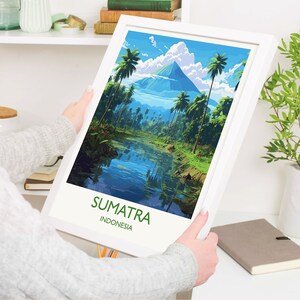 Sumatra Travel Print, Travel Poster of Sumatra, Indonesia, Sumatra Gift ...