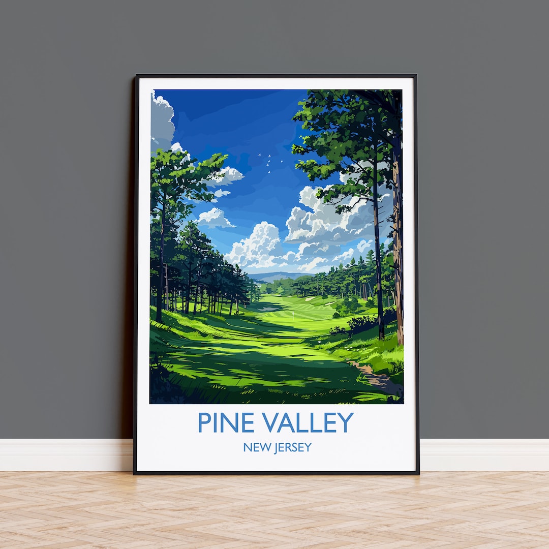 Pine Valley Travel Print, Travel Poster of Pine Valley Golf Course ...