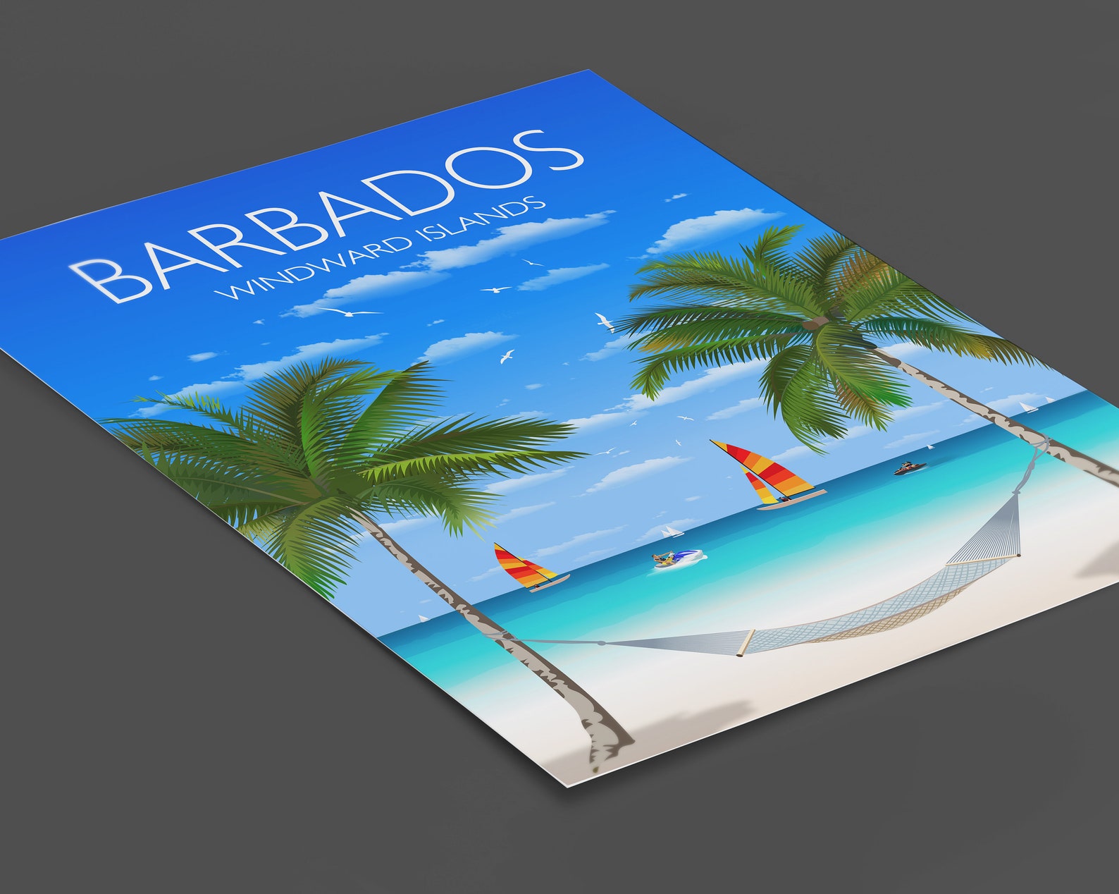 Travel Poster of Barbados Travel Print of Barbados Windward - Etsy UK