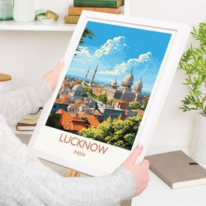 Lucknow Travel Print, Travel Poster of Lucknow, India, Lucknow Art Gift ...