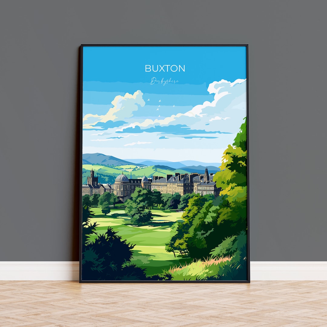 Buxton Travel Poster, Travel Print of Buxton, Buxton, Buxton Gift ...