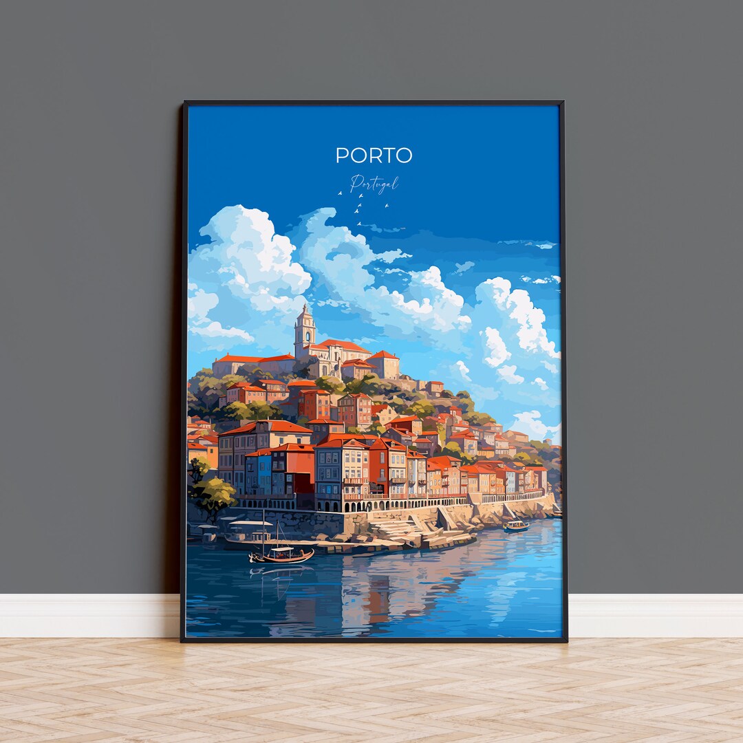 Porto Poster, Travel Print of Porto, Portugal, Porto Art Gift, Portugal ...
