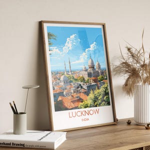 Lucknow Travel Print, Travel Poster of Lucknow, India, Lucknow Art Gift ...