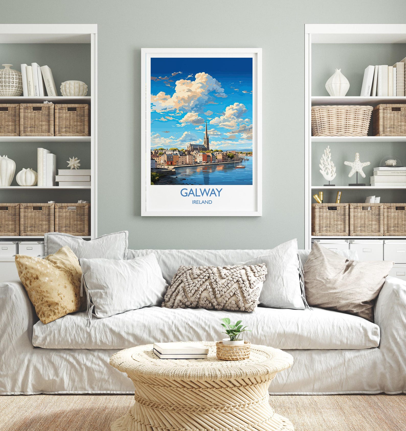 Galway Wall Art Poster, Travel Print of Galway, Ireland, Galway Art ...